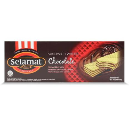 Selamat Chocolate Sandwich Wafer | Indonesian Jajanan Market Online ...